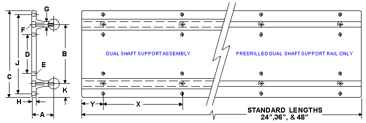 Dual Linear Shaft Supports